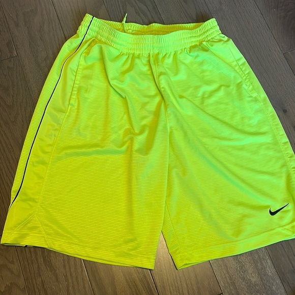 Nike | Shorts | Mens Nike Highlight Yellow Wblack Trim Basketball ...